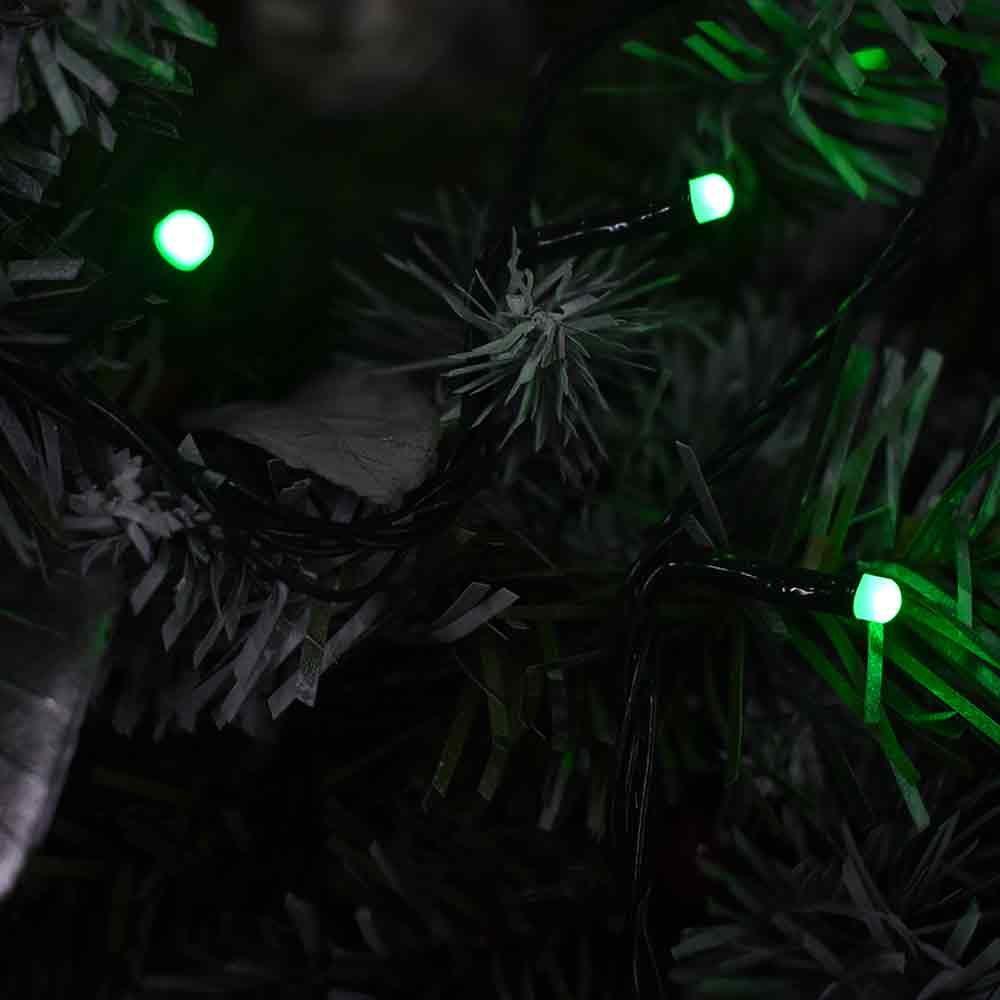 Luces LED Verde de 25 metros Navideña Cable Verde 300 Bombillos ...